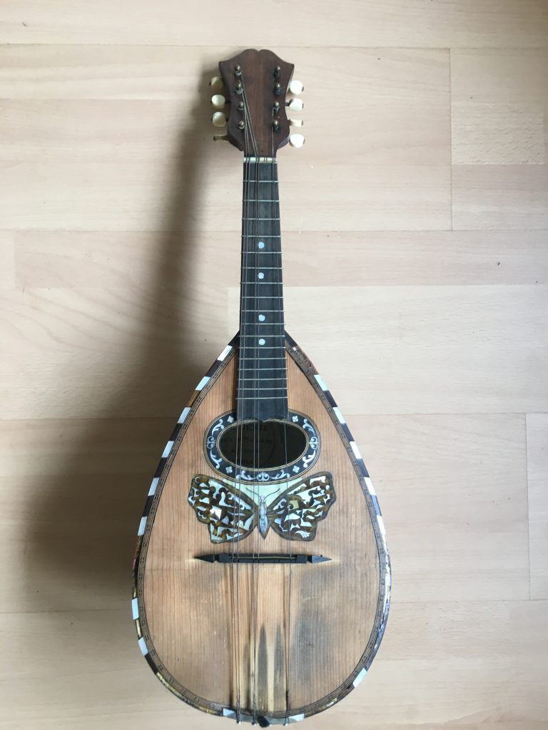 Stridente Neapolitan Mandolin with Butterfly inlay 1890s with case ...